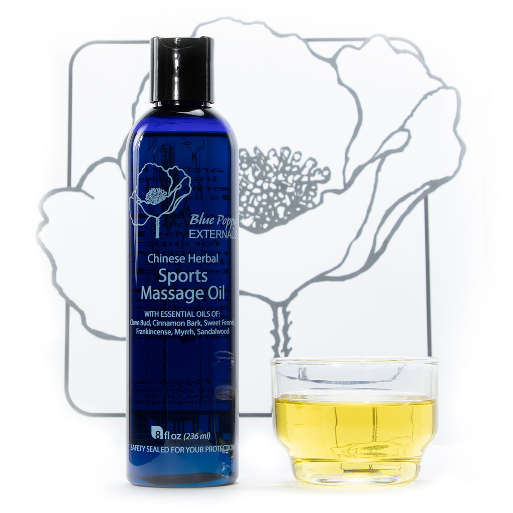 Chinese Herbal Sports Massage Oil - Blue Poppy Externals – People's Herbs