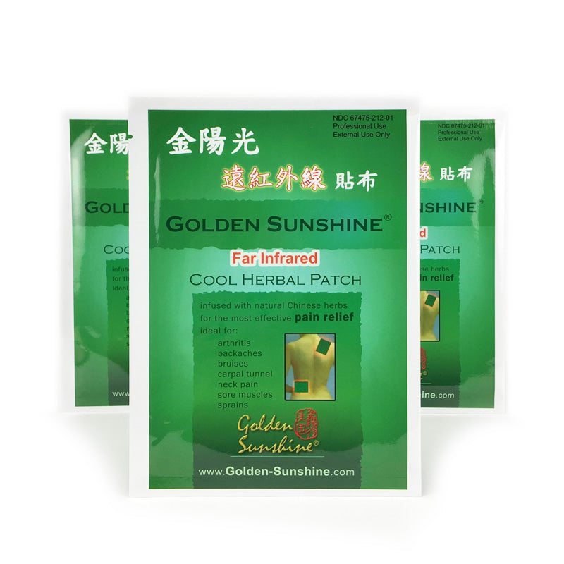 Cool Herbal Pain Relief Patches - Golden Sunshine – People's Herbs